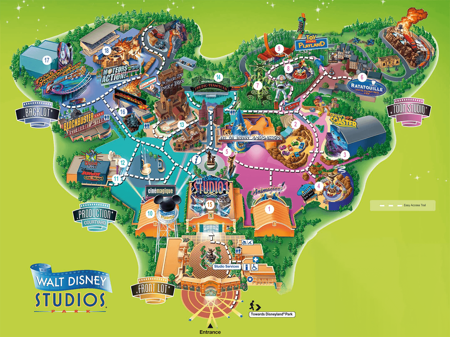 Printable Map Of Disneyland Paris
